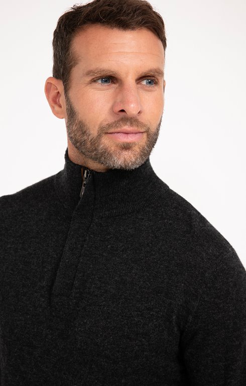 Pull col montant zippé - 15,00€ - Armand Thiery