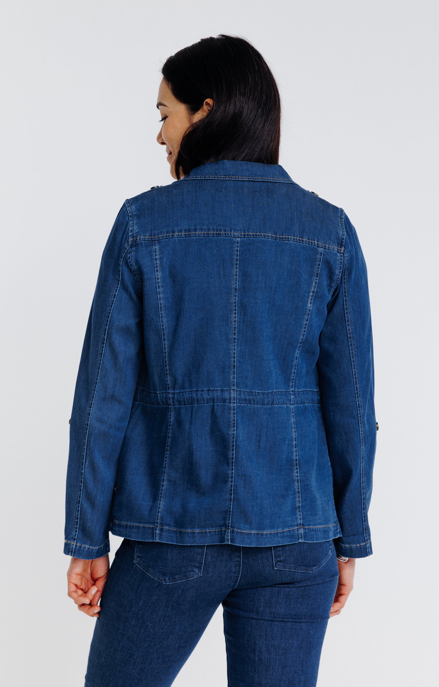Saharienne en Tencel™ Lenzing - coloris BLEU - Armand Thiery