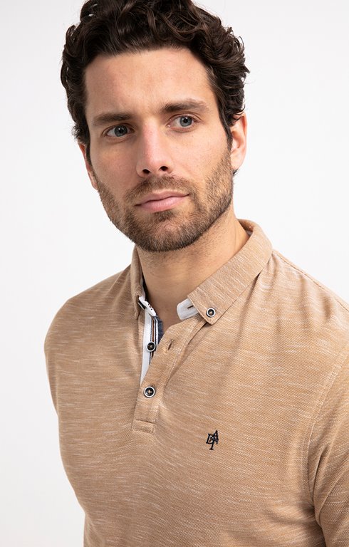 Polo manches courtes Slub pique - 12,00€ - Armand Thiery