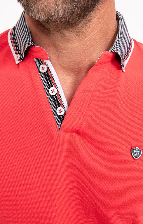 Polo manches courtes FLASH - coloris CORAIL - Armand Thiery