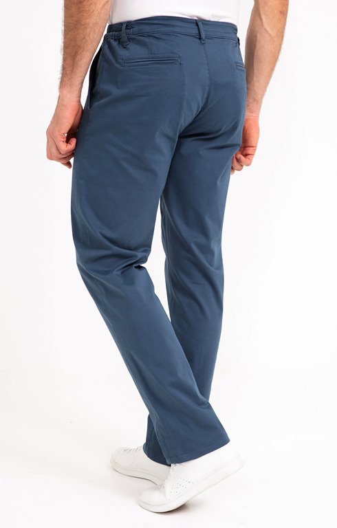 Pantalon chino Col Elast - coloris BLEU DUR - Armand Thiery
