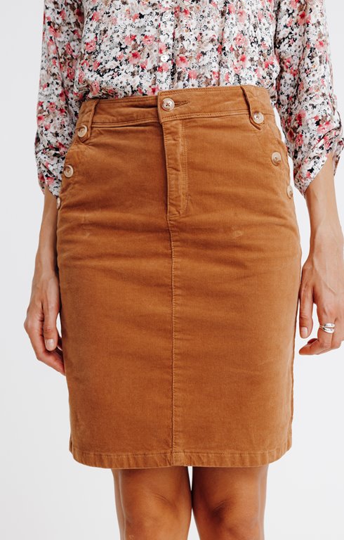 Jupe en velours stretch - 20,00€ - Armand Thiery